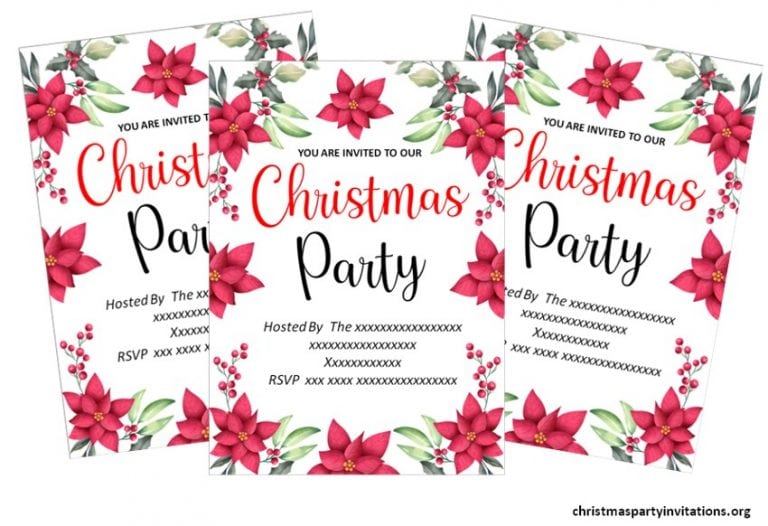 Make Your Own Christmas Party Invitations | Printable Invite 🎅