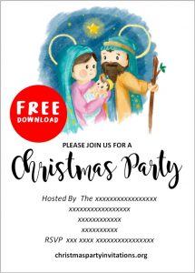 FREE Nativity Invitation Templates to Edit Online