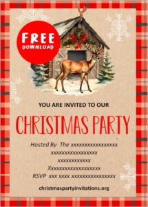 Country Christmas Invitations Christmas Invitations