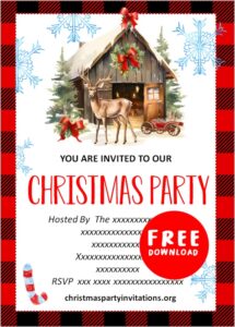 Country Christmas Invitations Christmas Invitations